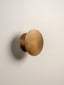 Santi - LED adjustable aged brass disc wall light