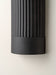 Nitara - chocolate ribbed concrete wall light