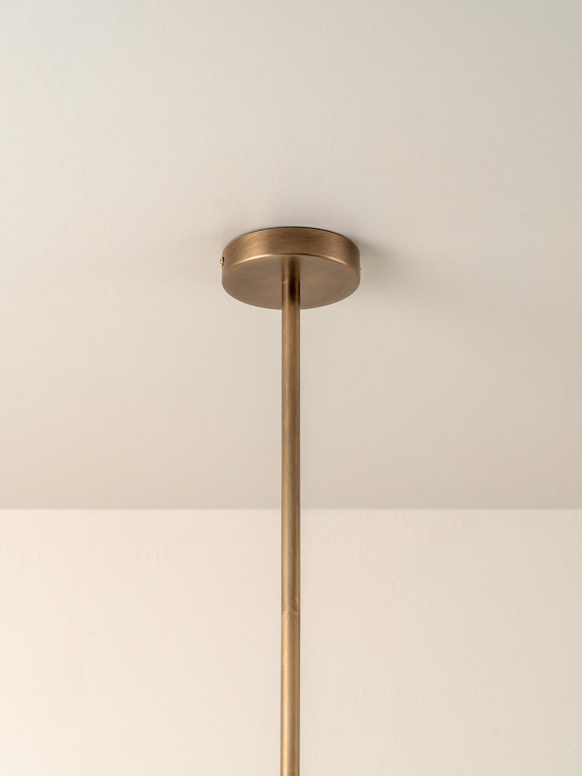 Perry - 6 light aged brass and opal pendant