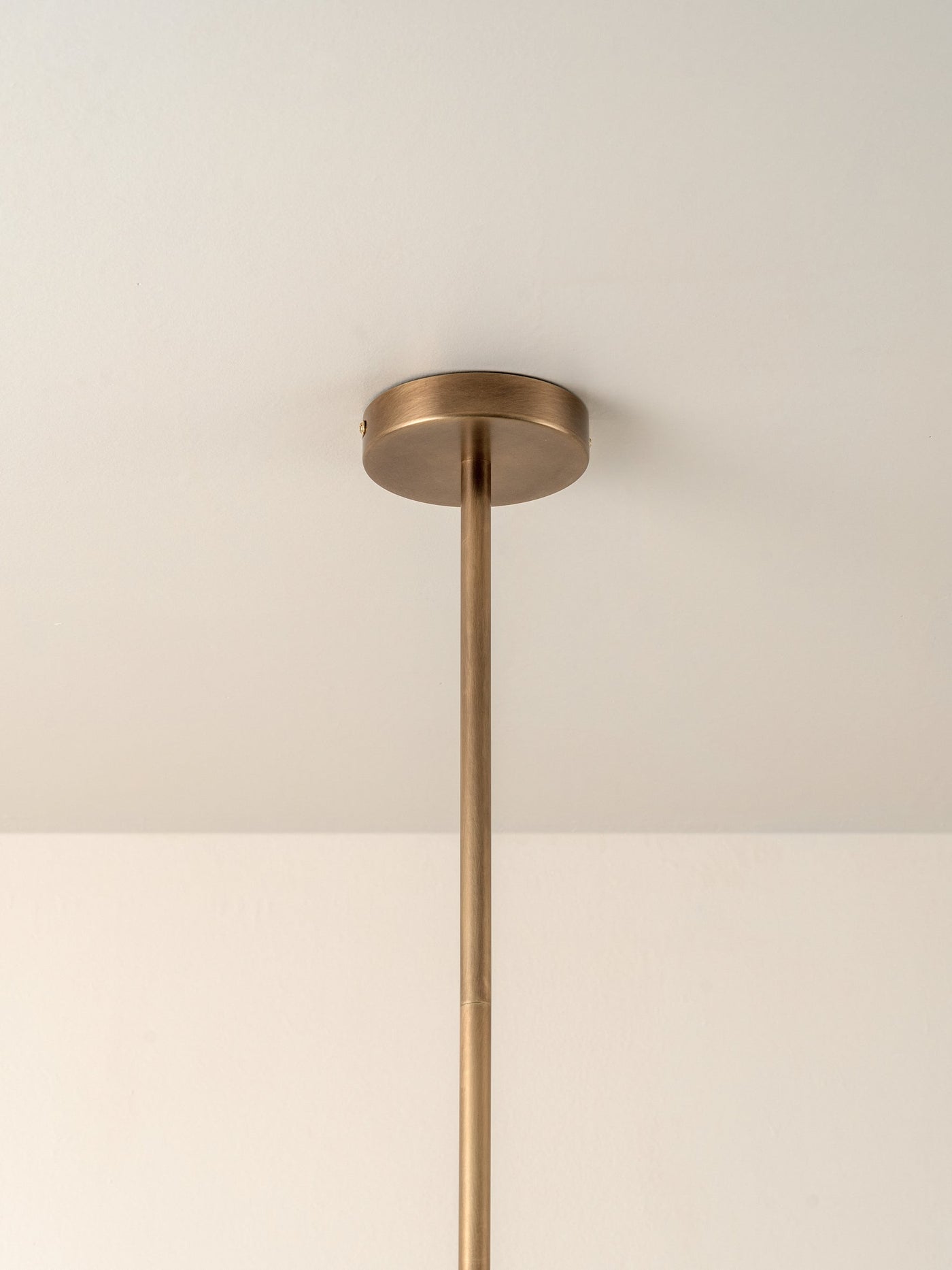 Perry - 6 light aged brass and opal pendant
