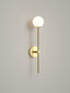 Chelso - brushed brass and opal wall light